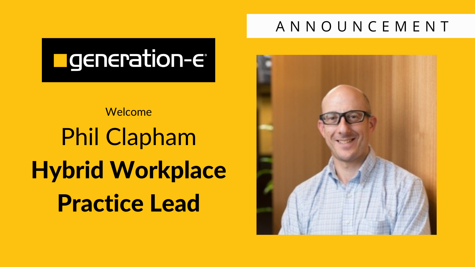 Announcement: Generation-e appoints Hybrid Workplace Practice Lead